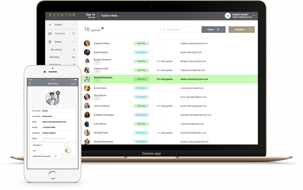 #1 Guest List App for Event Planners - Eventor.app
