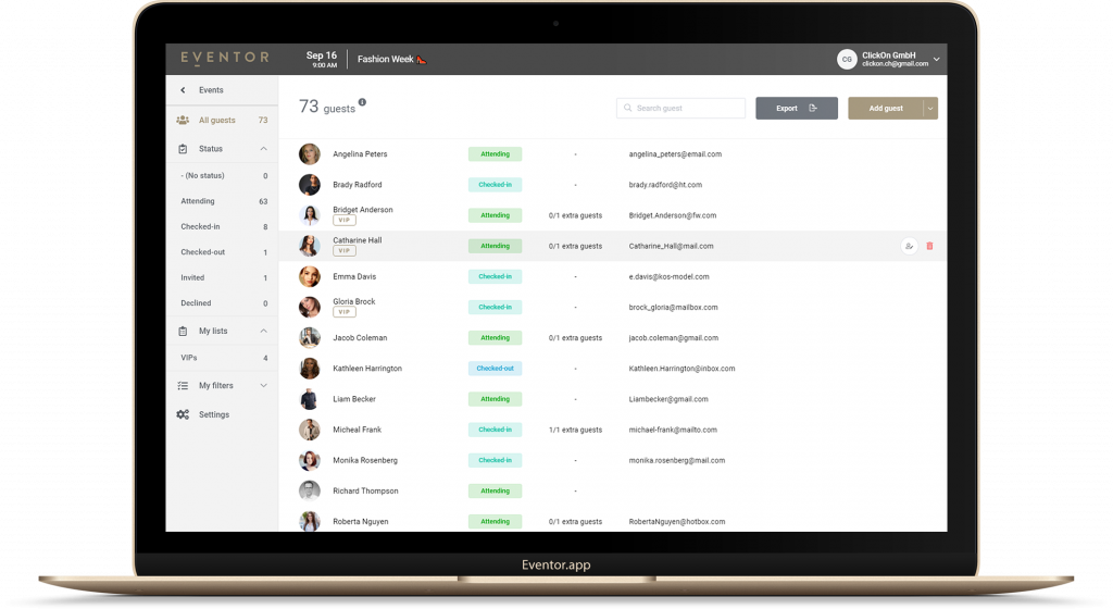 #1 Guest List App for Event Planners - Eventor.app